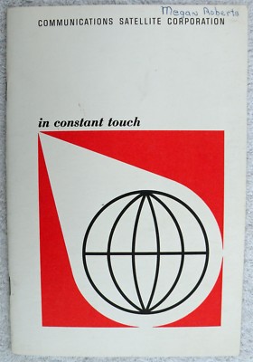 Communications Satellite Corporation Washington DC Undated Booklet | eBay