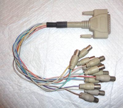 AMP AES IN/OUT DB25 To BNC Male/Female Breakout Cable - DB25 to BNC x ...