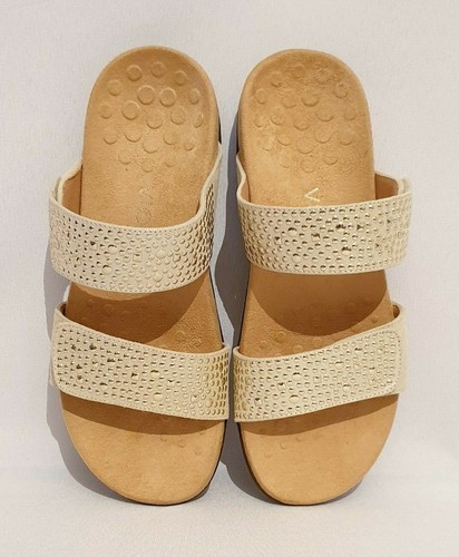 VIONIC SAMOA GENUINE LEATHER ORTHOTIC SLIP ON ADJUSTABLE SANDALS MULES ...