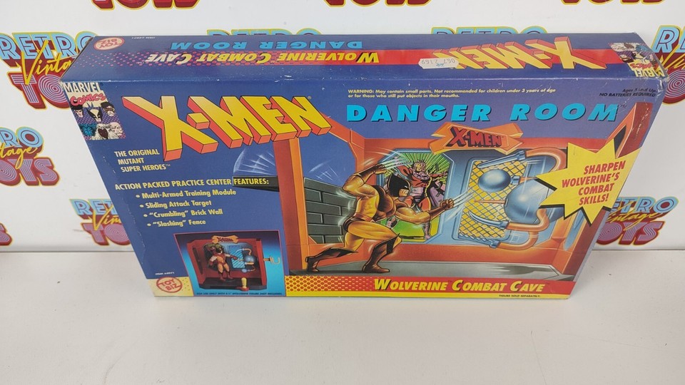 X-Men Wolverine Combat Cave Danger Room Toy Biz Marvel 1991 Vintage New ...
