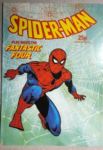 SPIDER-MAN #549 (1983) Marvel Comics UK FF, Mick Austin cover VG+/FN ...