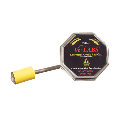 Sacrificial Anode Radiator Cap Stops Electrolysis RC-29 Hexagon VE-LABS ...