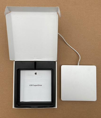 Genuine Apple USB SuperDrive - External Optical Drive - CD & DVD Reader ...