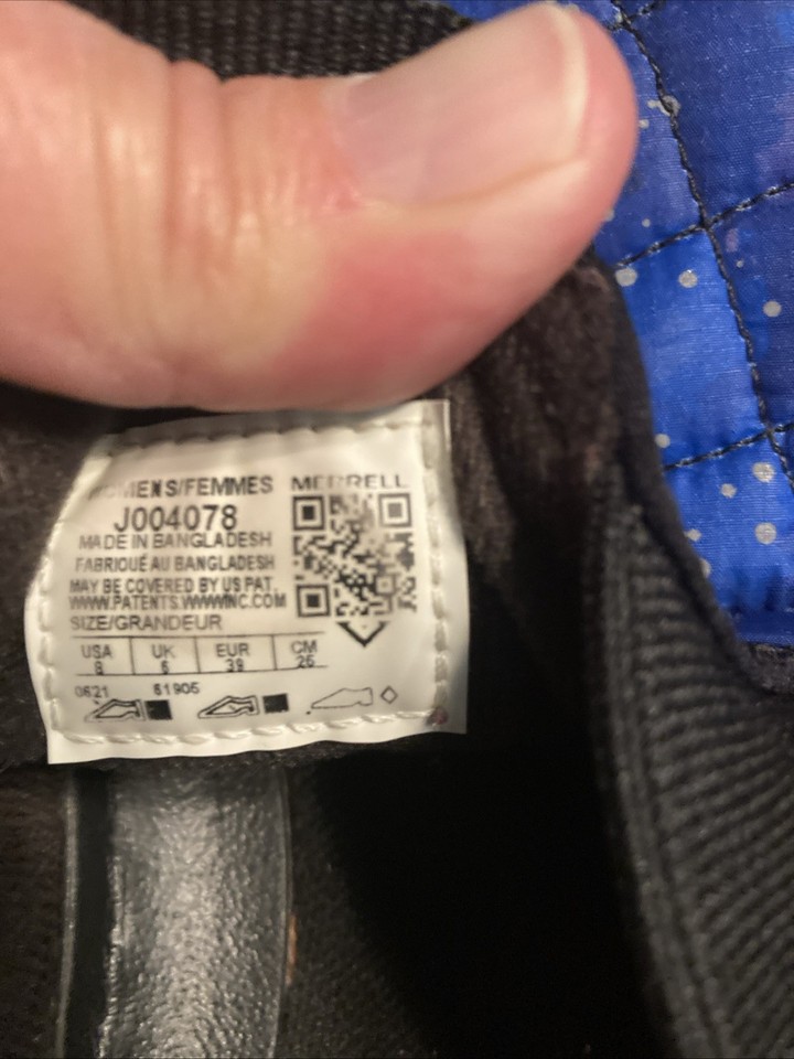 Merrell Hut Moc Night Sky J004078 Slip On Quilted Comfort Shoes - Women ...