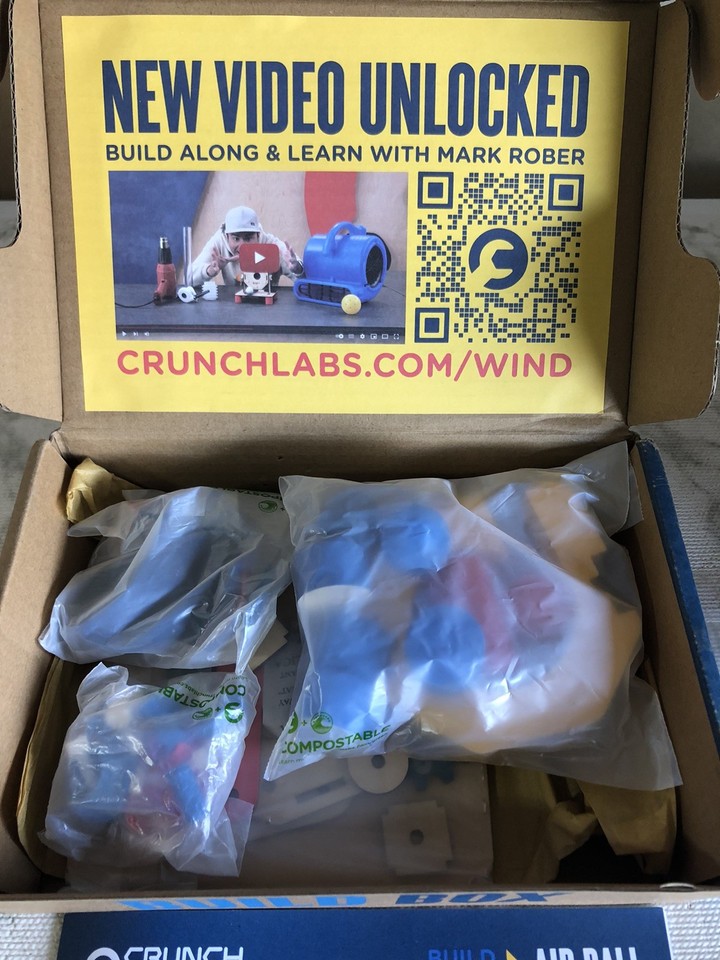 Mark Rober Crunch Labs Build Box AIR BALL Kit NEW OPEN Box | eBay