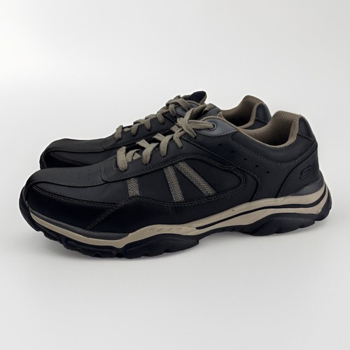 Skechers Men's Relaxed Fit: Rovato Texon Casual Shoes SN65418 Black ...