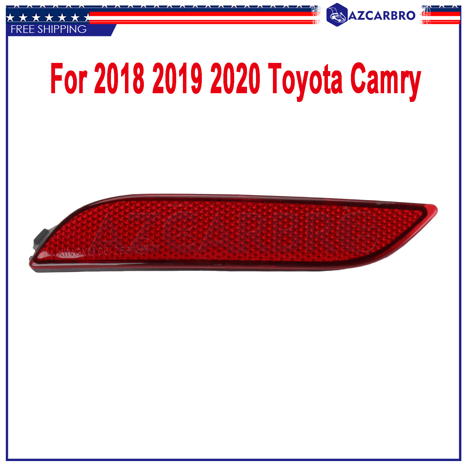 Left Rear Bumper Reflector Driver Side LH 81920-06060 TO1184110 For ...