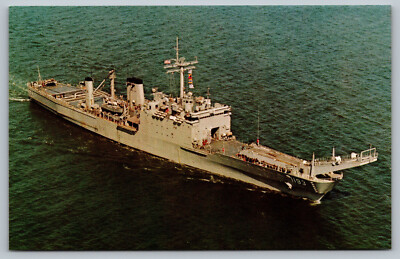 U.S.S. Fairfax Coynty (LST-1193) Tank Landing Ship Vintage Postcard B1 ...