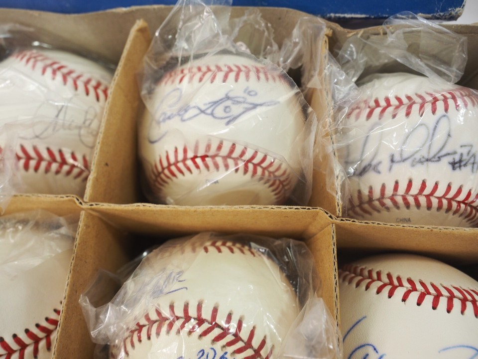 Lot of 12 Offical Game Bal Authentic Autographed Rawlings Minor League ...