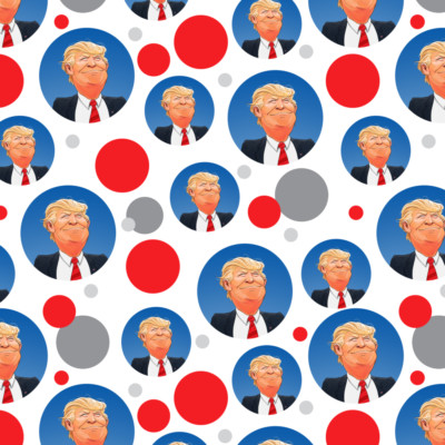 Happy Donald Trump Make America Great Premium Gift Wrap Wrapping Paper ...