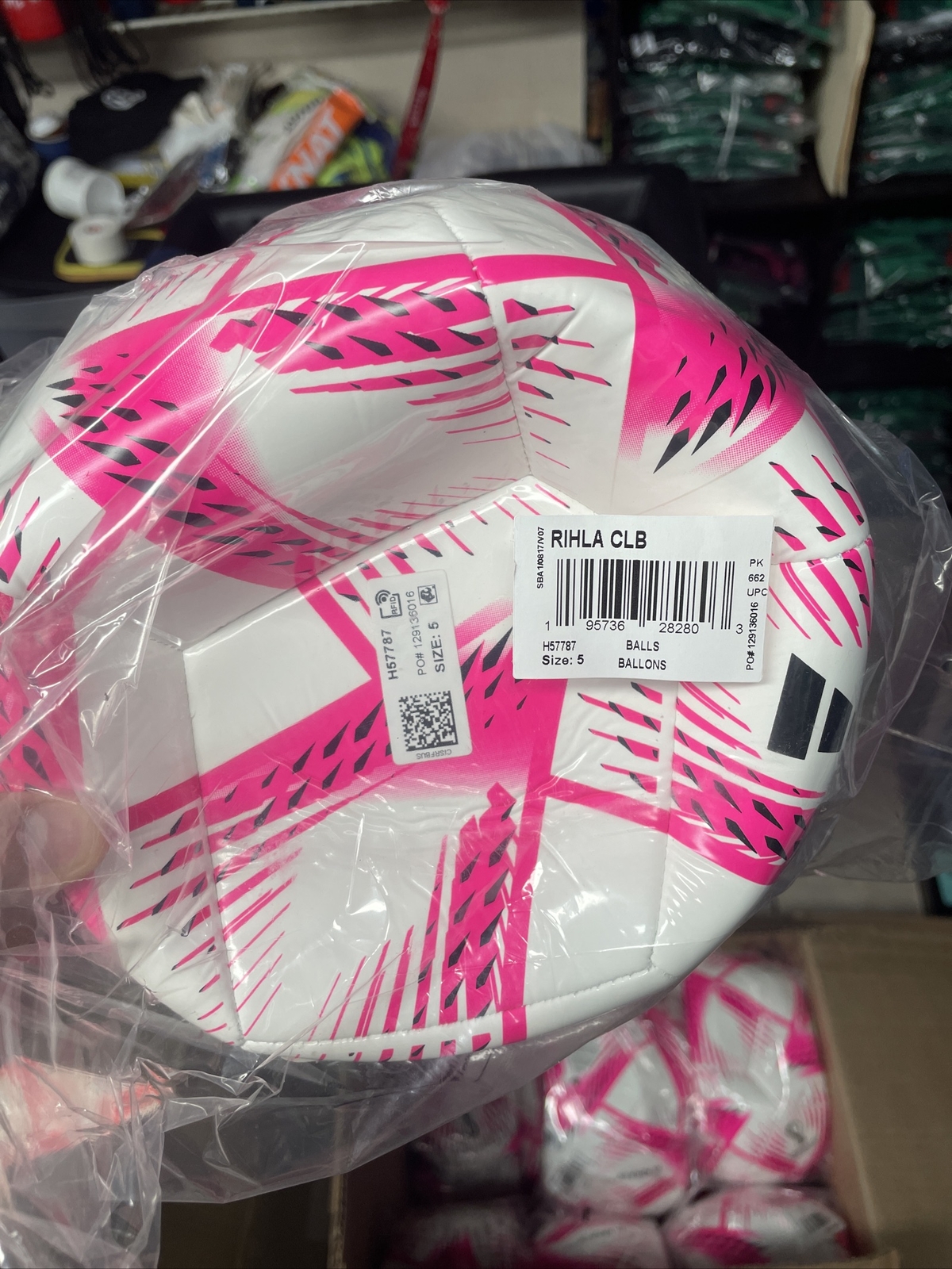 Pink Adidas Soccer Ball