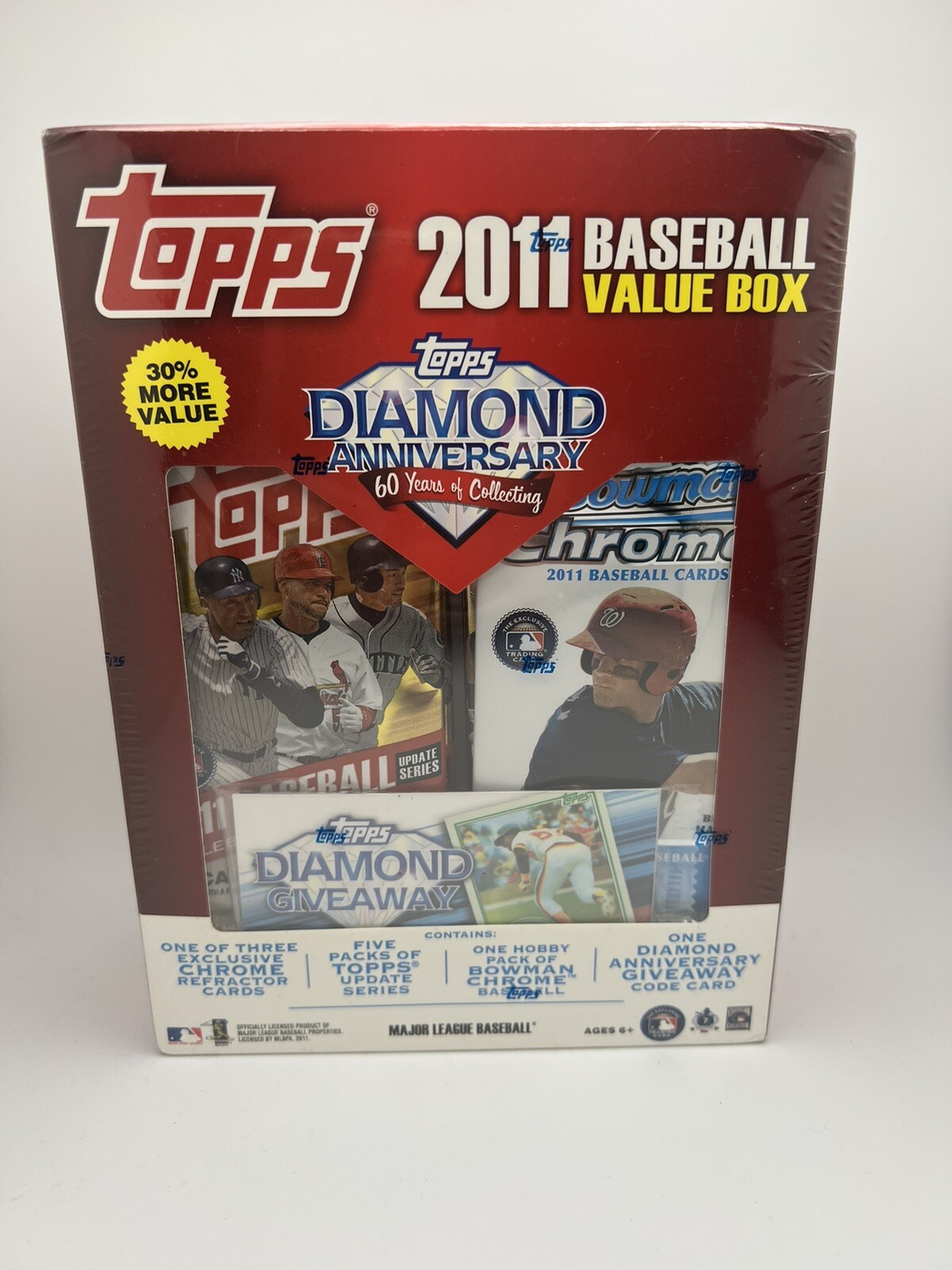 2011 Topps Baseball Value Box Factory SEALED 5 Packs Update 1 Bowman Chrome | eBay