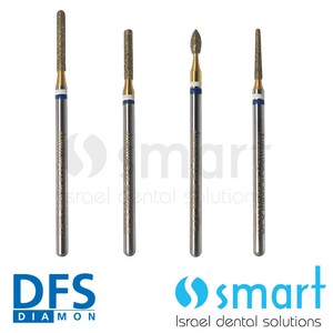 Lot x 4 Dental Lab HP Diamond Zirconia bur DFS with water cooling set ...