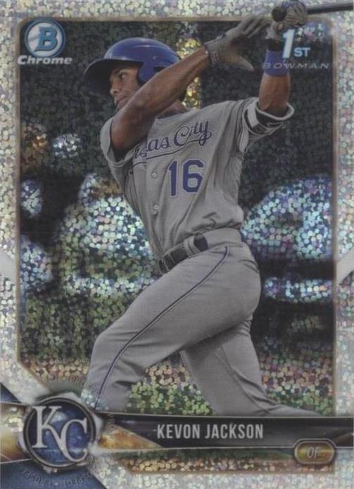 2018 Bowman Draft - Chrome Kevon Jackson #BDC-83 Sparkle Refractor (RC ...