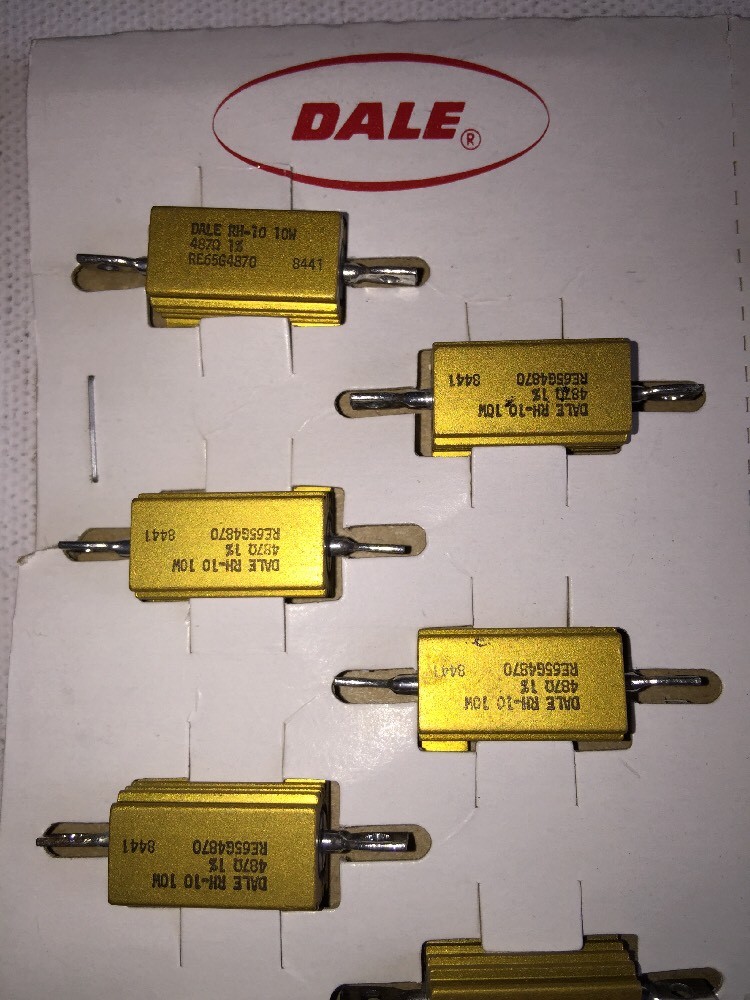 5 Pack DALE 10 Watt 487 Ohm 1% Tolerance Resistor | eBay
