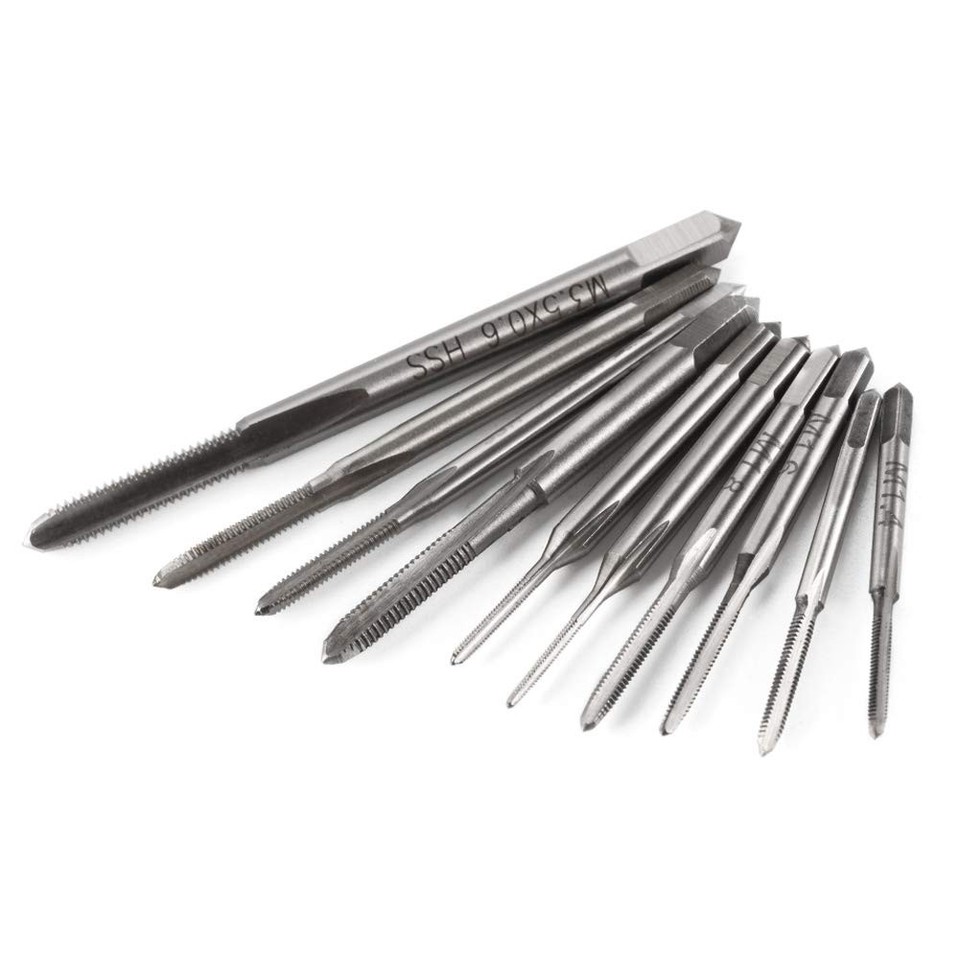 Yakamoz 10pcs Micro Taps Bits Mini Machine Screw Drill Tap Set Metric ...