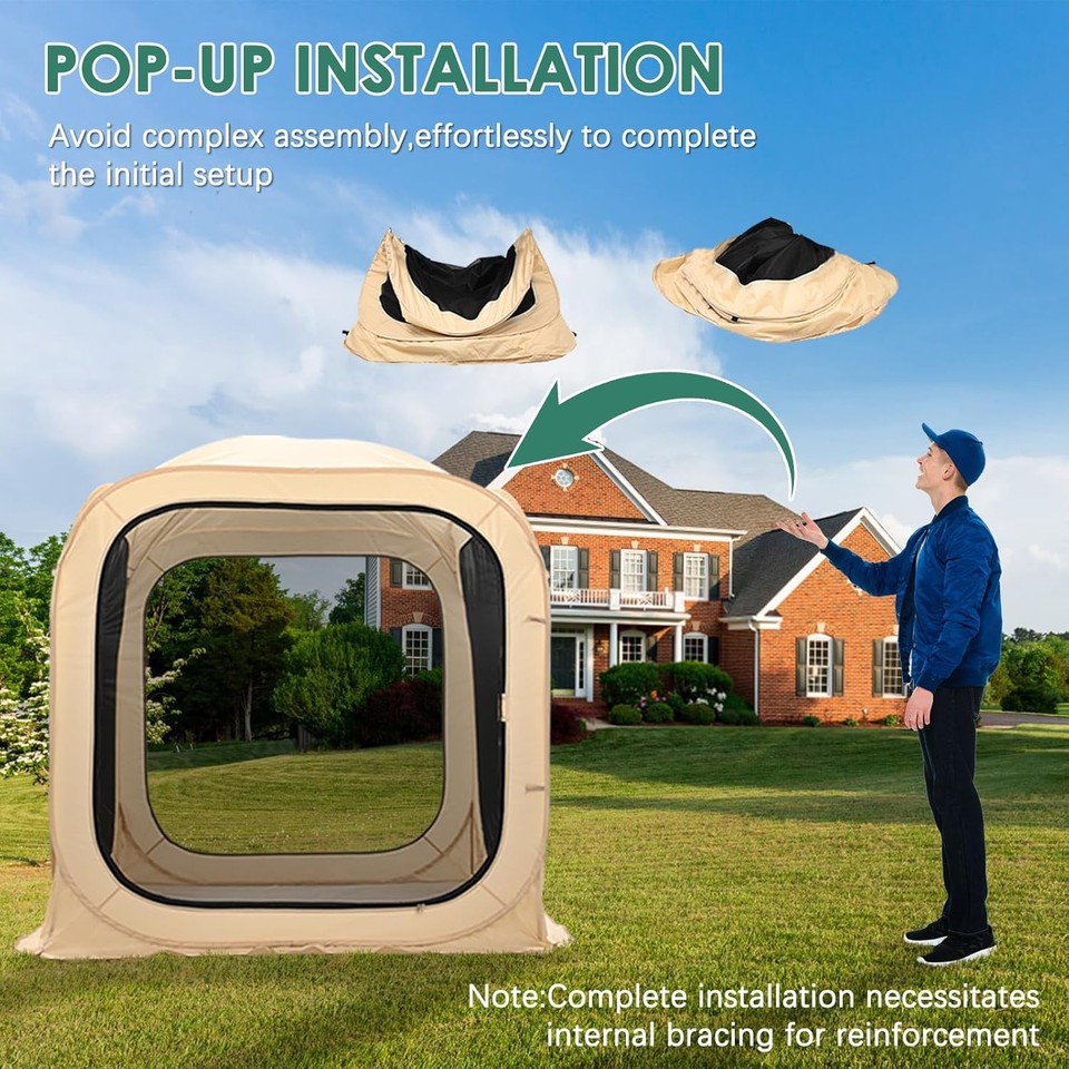 H&ZT Screen House Tent Pop-Up Screen Room Canopy Instant Screen with ...