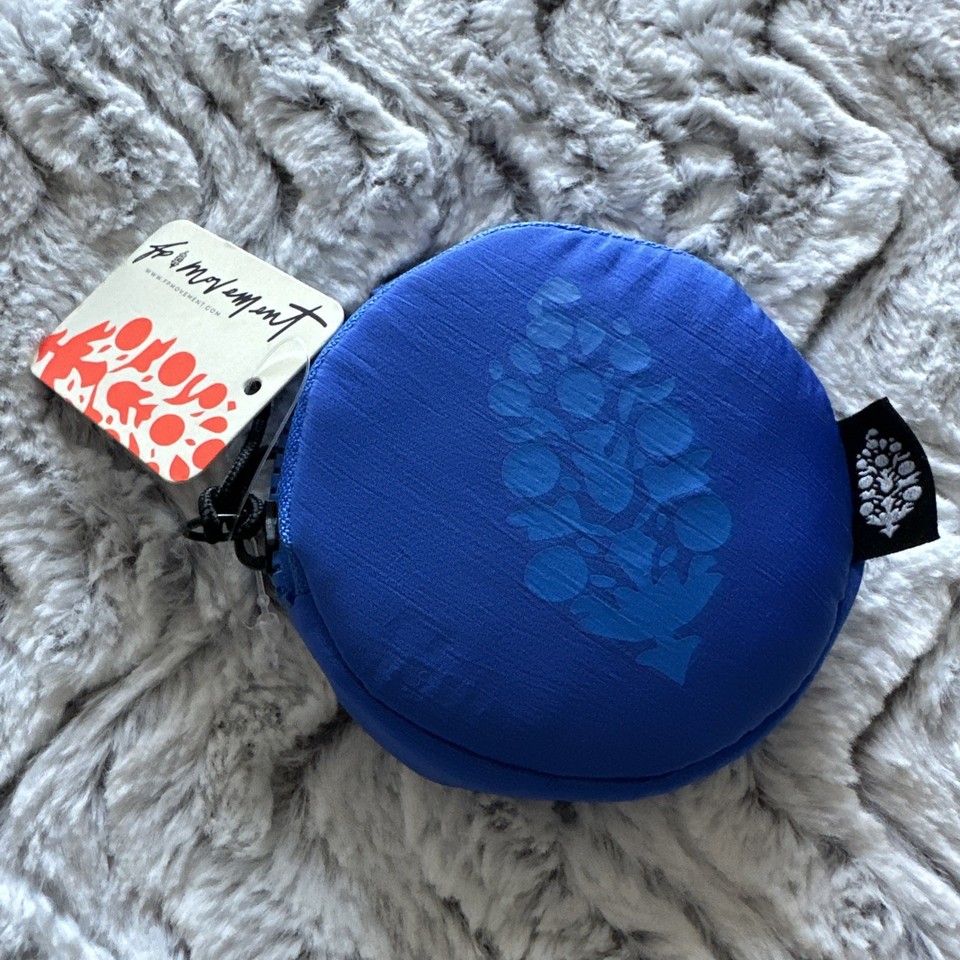 NWT Free People FP Movement Essentials Only Logo Pouch Athlete Blue ...