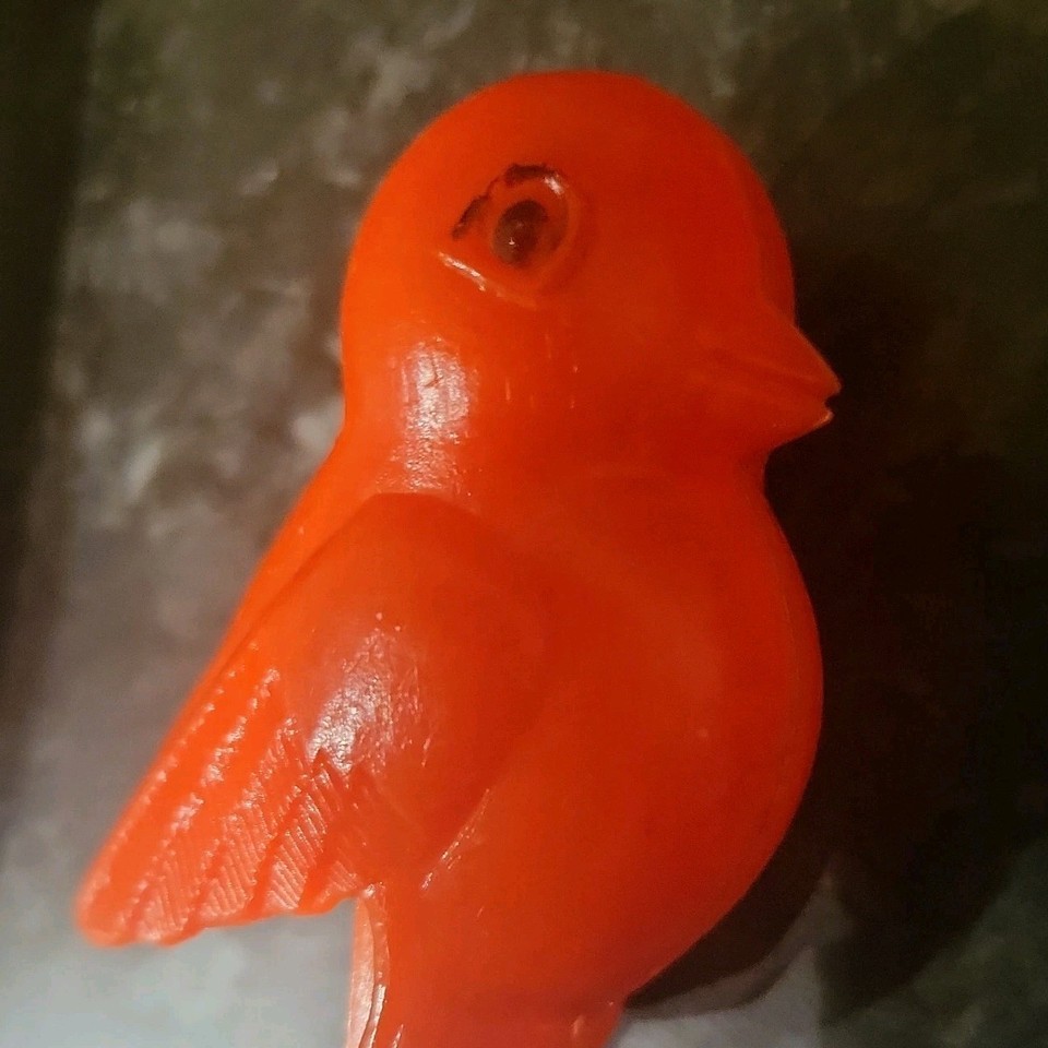 Vintage Clippy Red Bird Christmas Decoration Kitsch 10cm 4" Retro | eBay UK