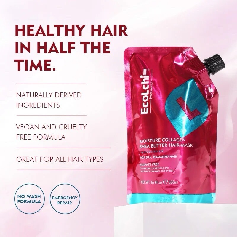 EcoLchi SHEA BUTTER HAIR MASK Boosting Hair Repair Mask Deep ...