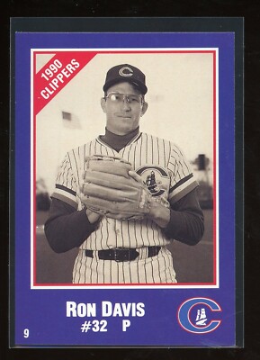 1990 Police Team Issue COLUMBUS CLIPPERS RON DAVIS RC YANKEES CRACKER ...