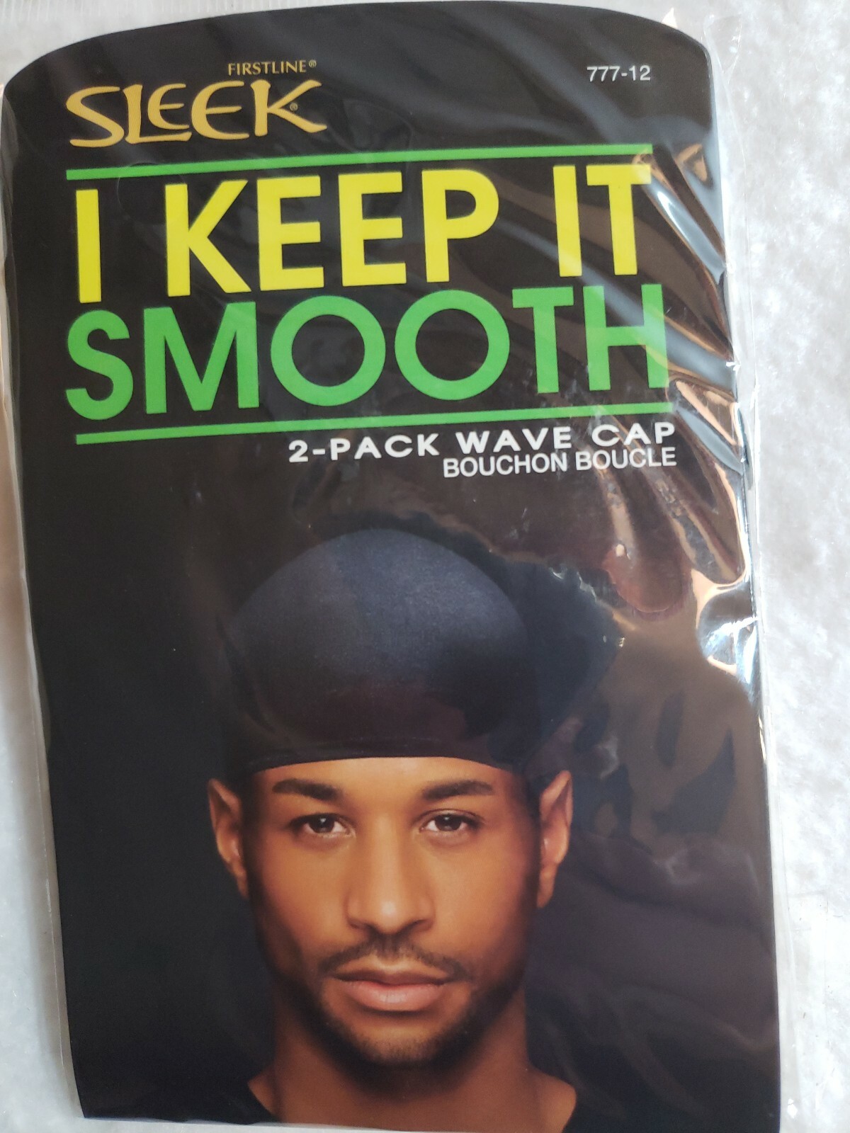 Set of 2** I KEEP IT SMOOTH (2 Pack) Black Wave Hair Cap Do-Rag Du-Rag ...
