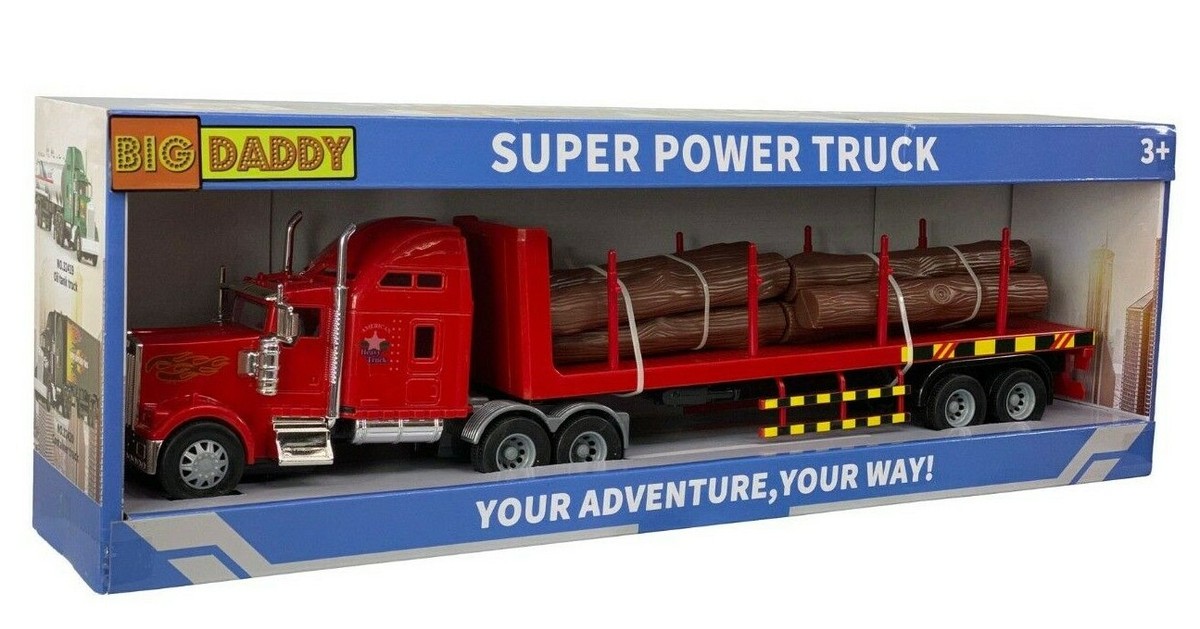 123 Toy Big Rig Big Daddy Big Rig Heavy Duty Toy Semi Tractor Trailer