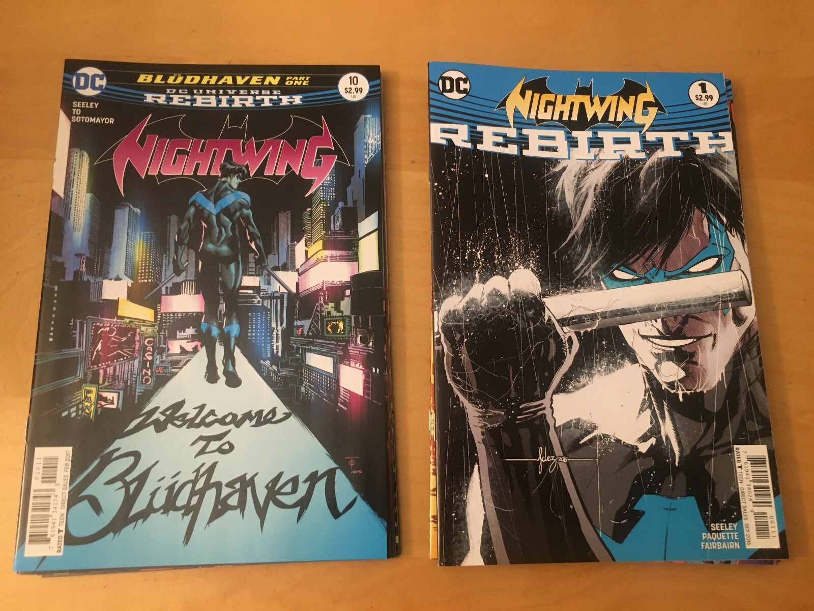 NIGHTWING REBIRTH 1 + NIGHTWING 1 - 17 2016 SERIES, AVG GRADE VF+ 8.5 ...