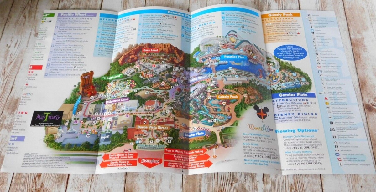 Disneyland Paradise Pier Map
