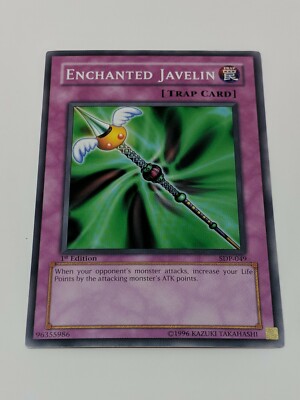 Enchanted Javelin SDP-049 1st Edition YUGIOH! TCG. Trap card | eBay