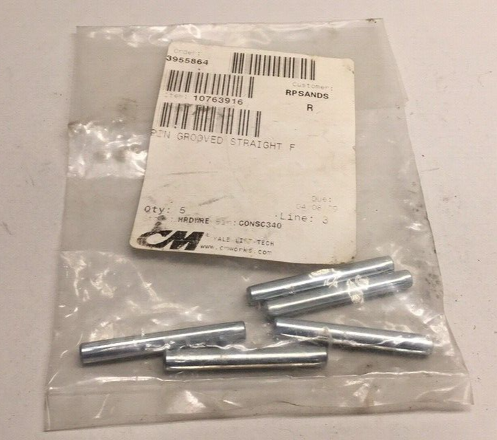 CM 10763916 Pin Grooved Straight Columbus McKinnon (Pack of 5) | eBay