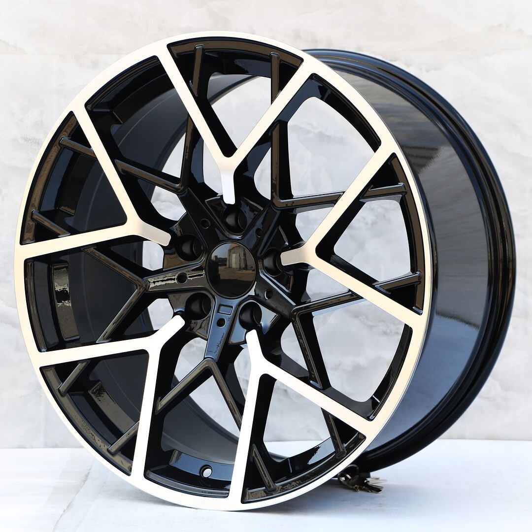 20" STAGGERED M STYLE WHEELS RIMS FITS BMW 5X120 528i 535i 550i XDRIVE ...