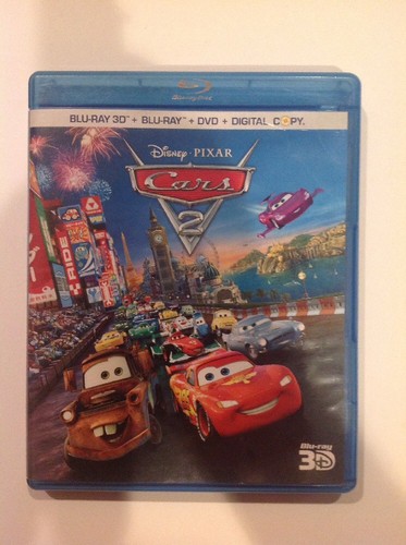 Cars 2 3D (Blu-ray/DVD, 2011, 5-Disc , 3D) Authentic Disney US ...