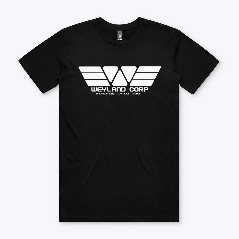 Weyland Corp TShirt - Alien DVD Top Prometheus Nostromo T Shirt Tee ...