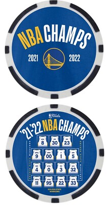 GOLDEN STATE WARRIORS - 2022 NBA CHAMPIONS - POKER CHIP | eBay
