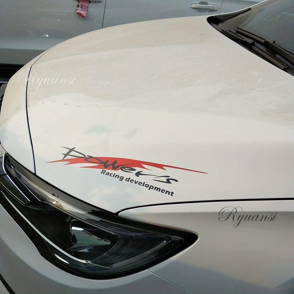 Car Stickers Power's Racing Development Reflective Waterproof Decals ...