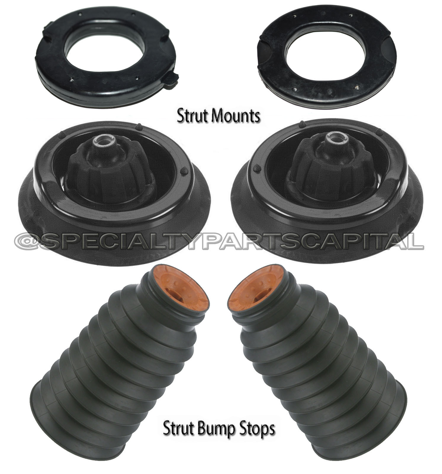 MERCEDES W203 FRONT STRUT MOUNTS + BUMP STOPS BOOT 2033200944 ...