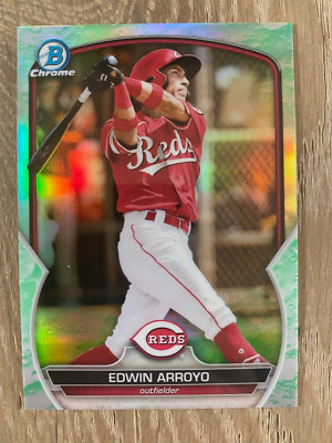 2023 Bowman Chrome Green Lunar Edwin Arroyo BCP-66 - Cincinnati Reds | eBay