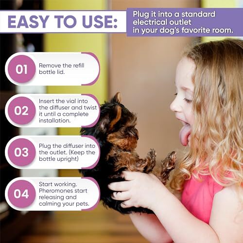 Pheromone Diffuser for Dogs Premium Dog Calming Diffuser Calming 2 Pack ...
