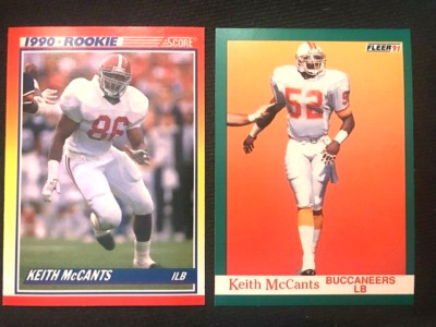 NFL - Keith McCants 1990 Score Rookie Card & 1991 Fleer- 2 Card Lot | eBay