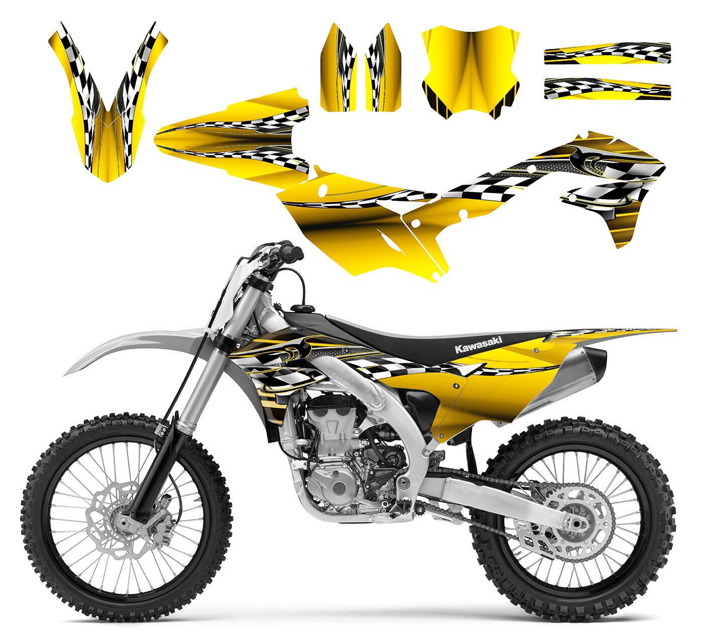 2016 2017 2018 Kawasaki KX 450f KXF 450 graphics kit 24 mil racing ...