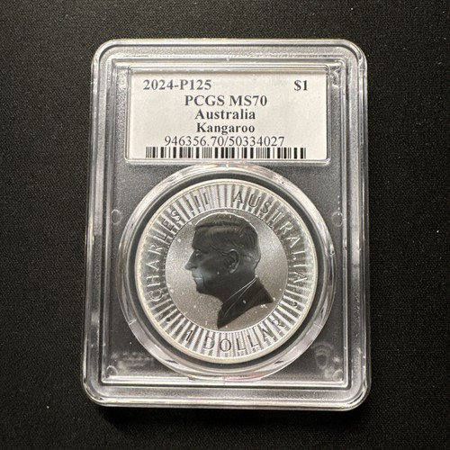 2024 Ultra Breaks Down Under Silver Label Kangaroo PCGS MS70 1oz Coin ...