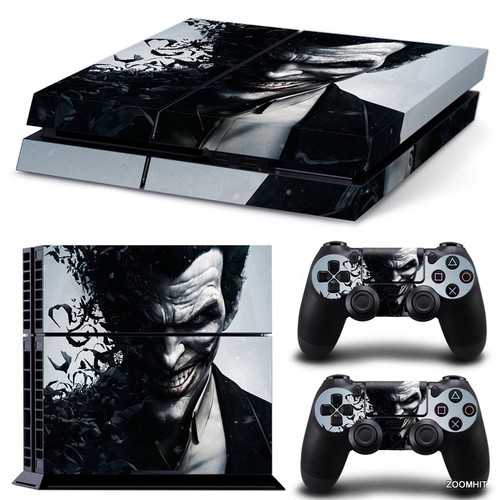 PS4 Playstation 4 Console Skin Decal Sticker The Joker + 2 Controller ...