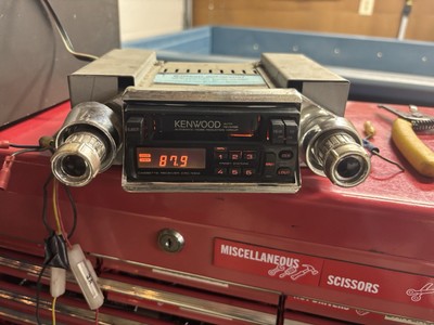 Vintage Kenwood Cassette Player For 57 Chevy Radio Stereo Custom ...
