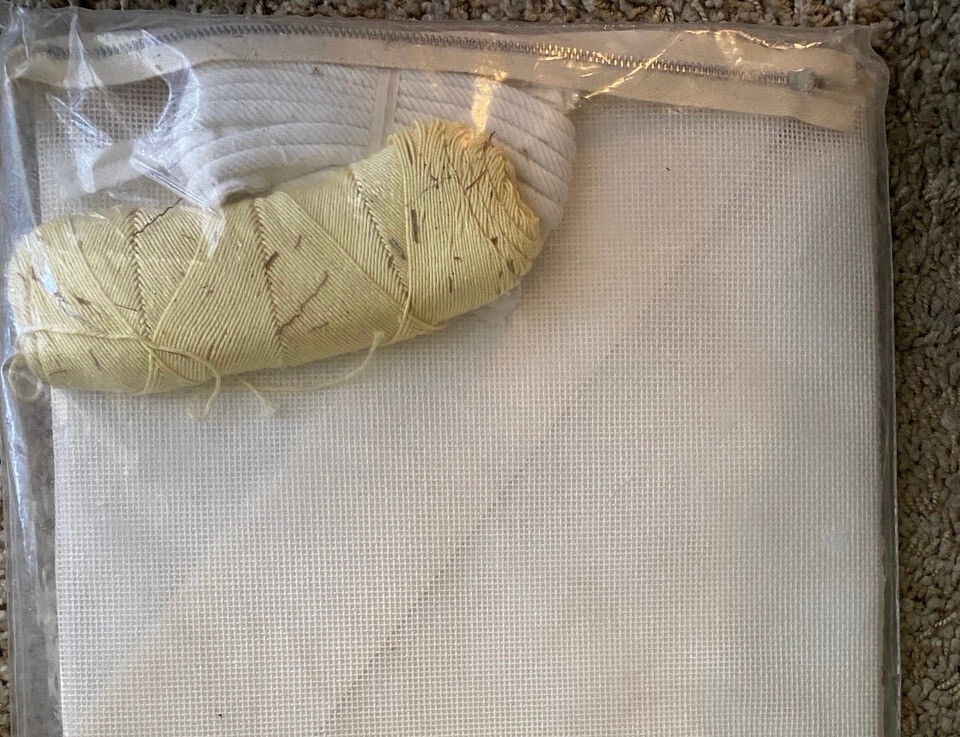 Vintage Bucilla Needlepoint 12" Box Shaped Pillow Kit #4835 - FACTORY ...