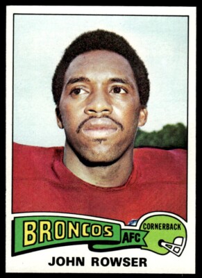 1975 Topps John Rowser #498 Denver Broncos K1 | eBay