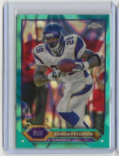 2023 Topps Composite - Topps Chrome Adrian Peterson #38 Aqua Lava ...