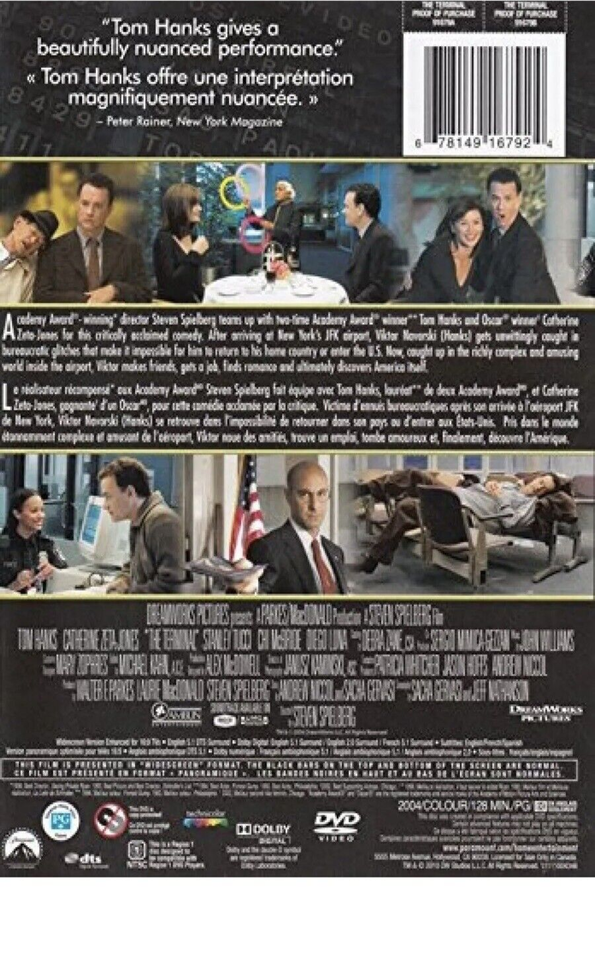 The Terminal (DVD, 2004, FS) Tom Hanks, Catherine Zeta-Jones, Stanley ...