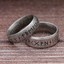 Viking Norse Vintage Silver Stainless Steel Runes Rune Ring Band for ...