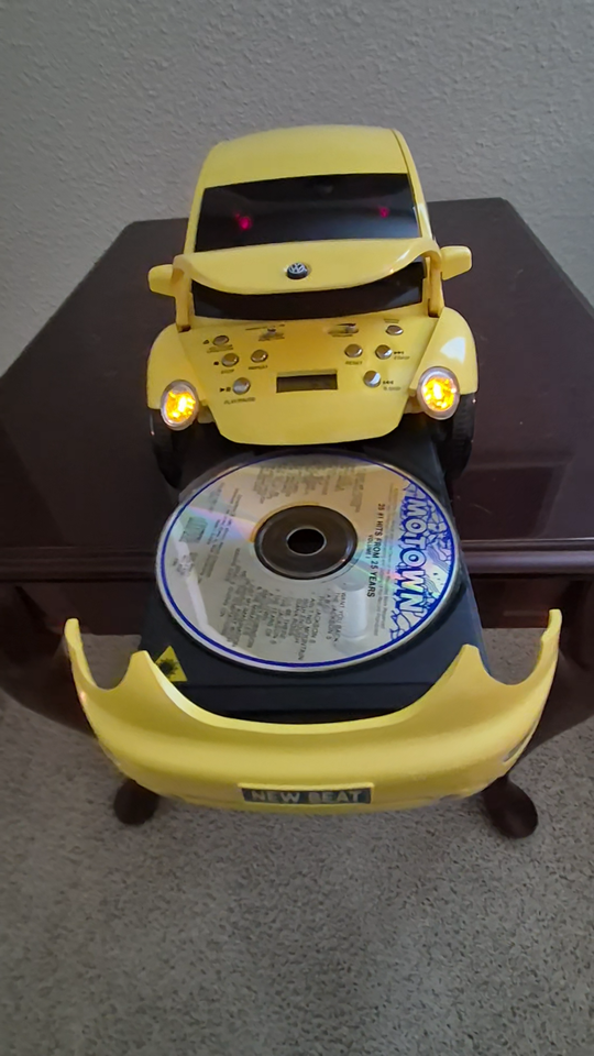 Vintage Sharper Image Volkswagen Yellow Beetle CD Player & FM Radio | eBay